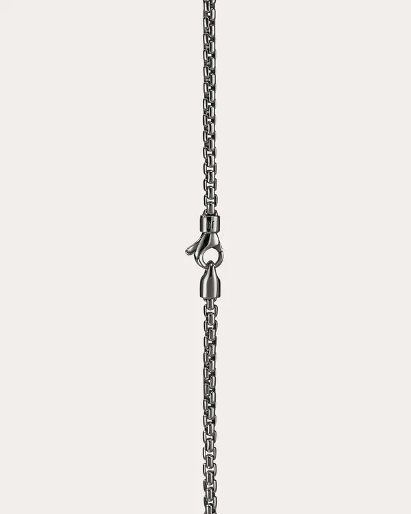 John Hardy 2.7mm Blackened Box Chain Necklace