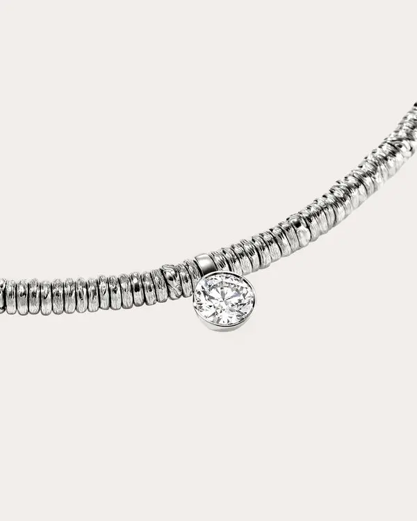 John Hardy 1ctw Diamond Lovestruck™ Heishi Necklace