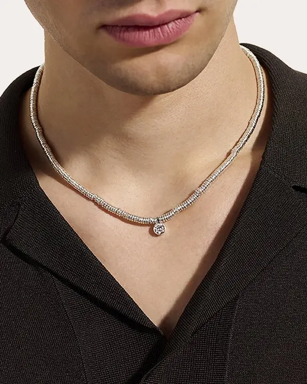 John Hardy 1ctw Diamond Lovestruck™ Heishi Necklace