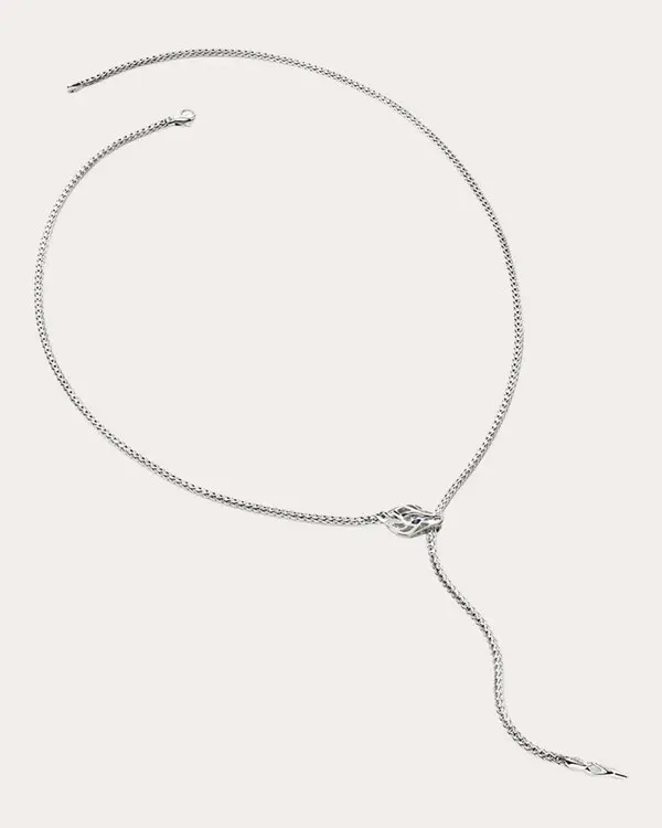 John Hardy Naga Lariat Necklace With Blue Sapphire