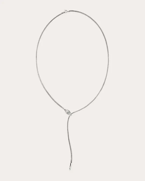 John Hardy Naga Lariat Necklace With Blue Sapphire