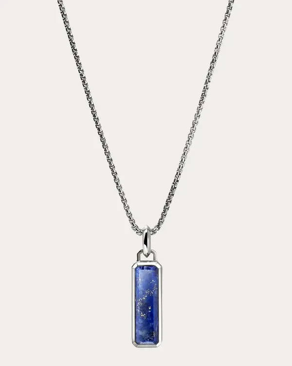 John Hardy Lapis Lazuli Talisman Pendant Necklace