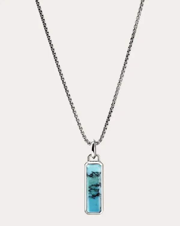 John Hardy Turquoise Talisman Pendant Necklace