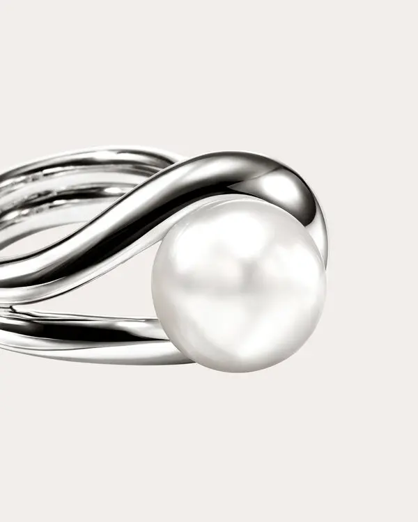 John Hardy Cultured Pearl Surf Ring
