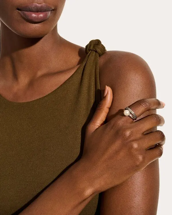 John Hardy Cultured Pearl Jh Essential Ring