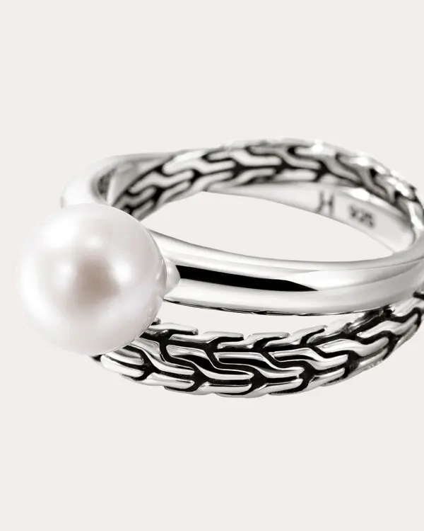 John Hardy Cultured Pearl Jh Essential Ring