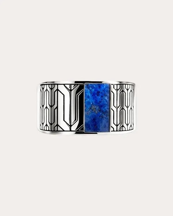 John Hardy Lapis Lazuli Icon 50 Ring - Silver