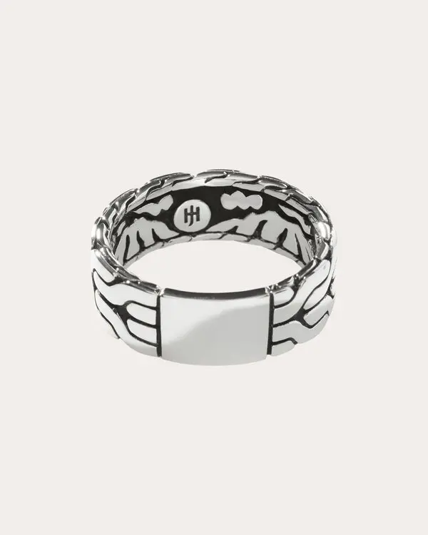 John Hardy Carved Chain Band Ring
