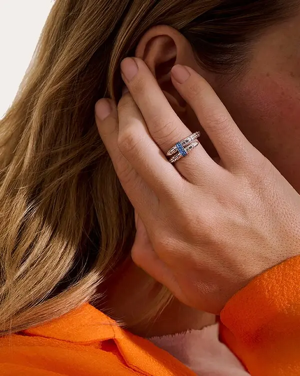 John Hardy Sapphire Spear Ring
