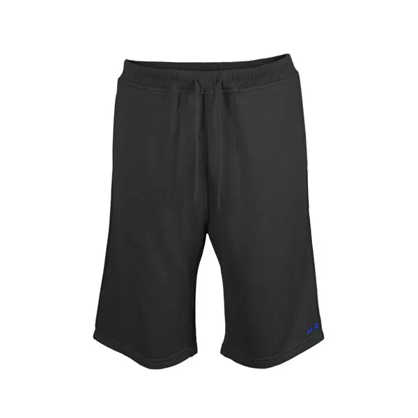LA GRANNI Charcoal Organic Pima Cotton And Alpaca Blend Shorts - Black