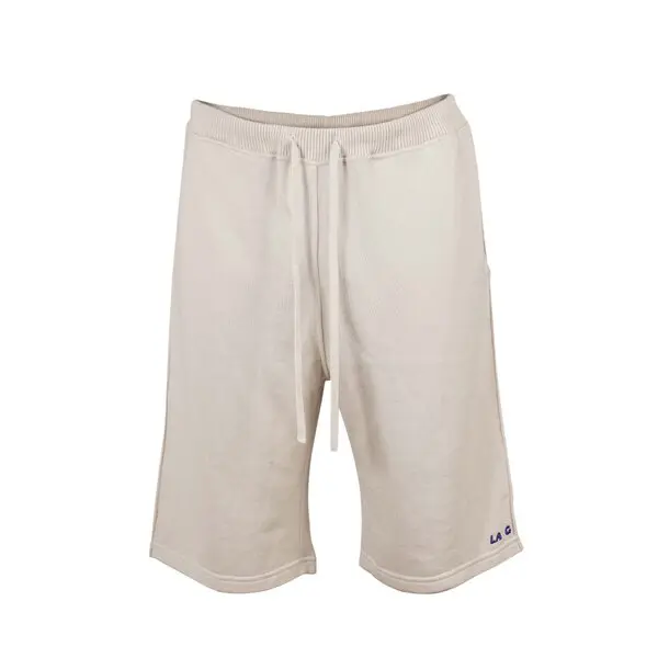 LA GRANNI Organic Cotton & Alpaca Blend Straight Leg Shorts