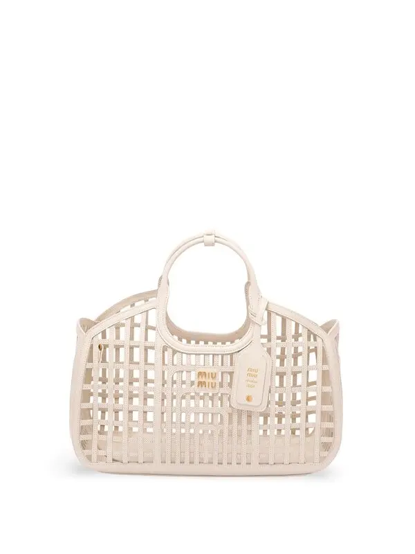 Miu Miu Leather Basket Bag
