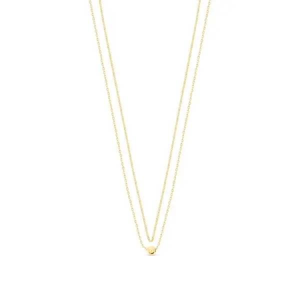 ESTERAH Layered Ball Necklace - Gold