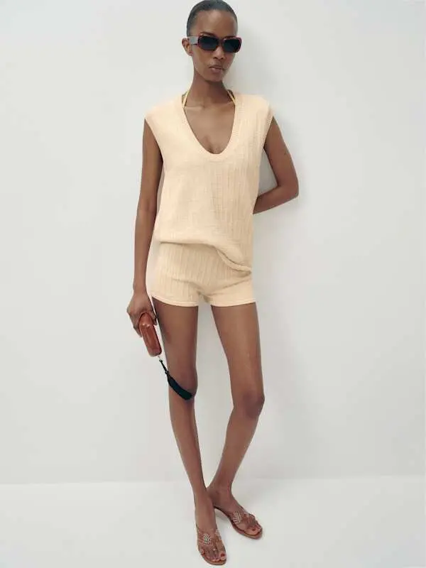 REFORMATION Pari Cotton Sweater Set
