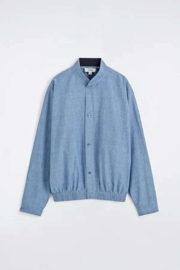 Cos Bomber-style Denim Shirt