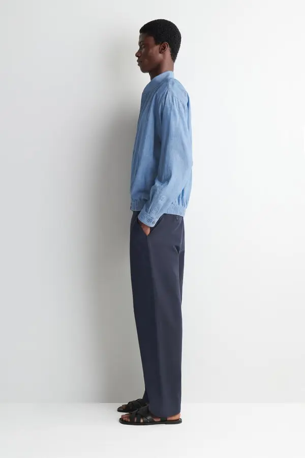 Cos Bomber-style Denim Shirt