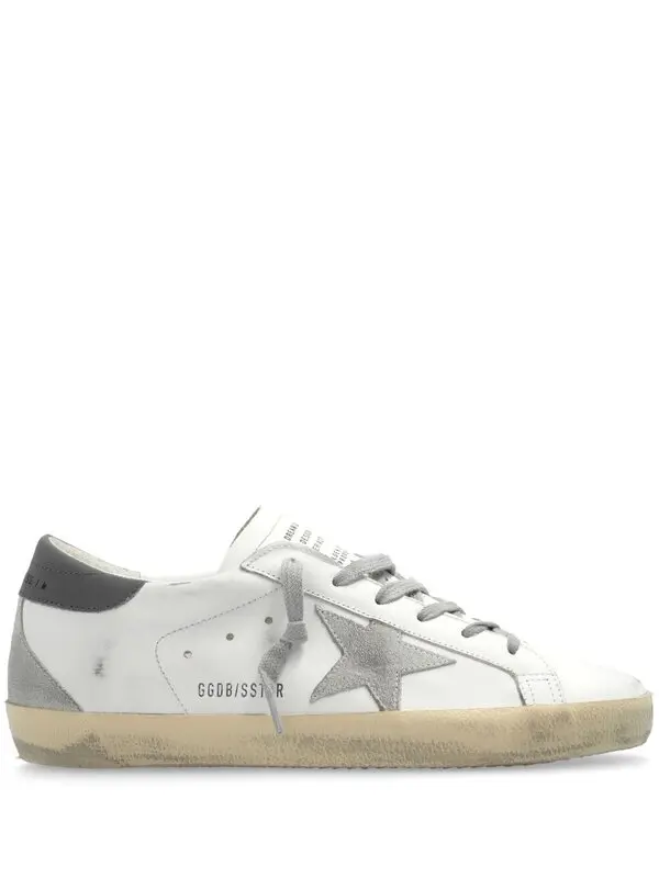 GOLDEN GOOSE Super-star Leather Sneakers - Grey