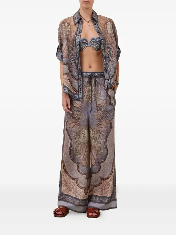 Zimmermann Wanderlust Silk Trousers