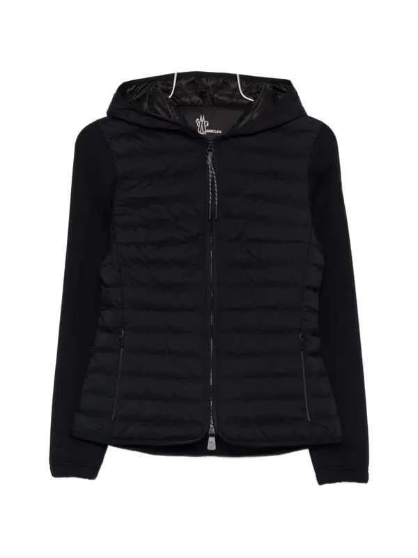 Moncler Padded Zip-up Cardigan With Drawstring Waist