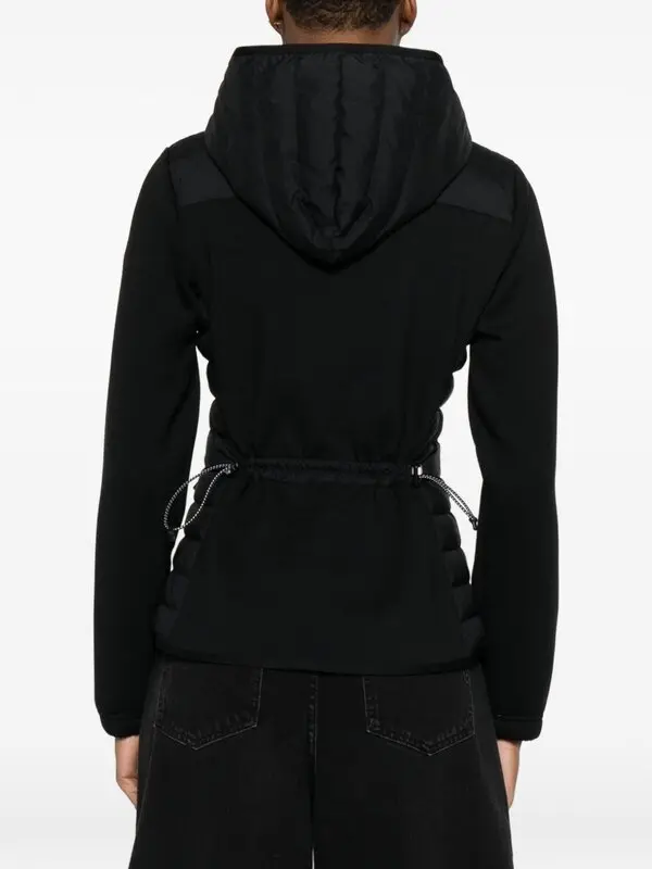 Moncler Padded Zip-up Cardigan With Drawstring Waist