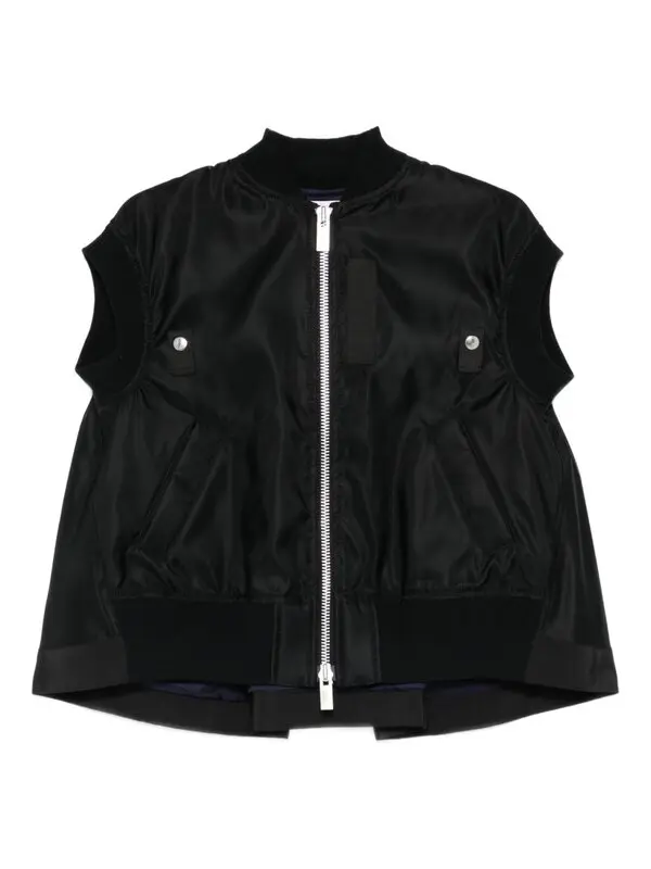 Sacai Nylon Vest - Black