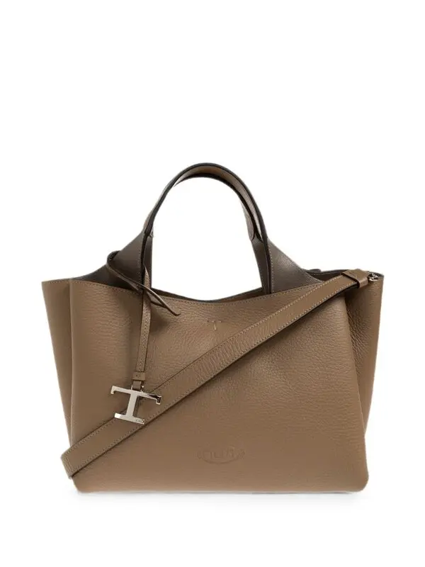 TOD'S T Timeless Mini Leather Tote Bag