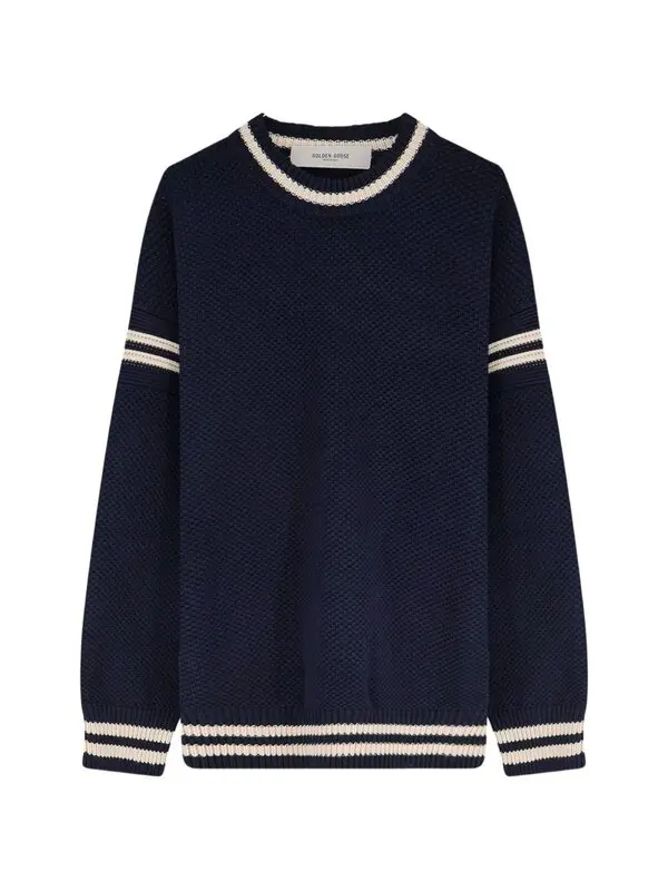 GOLDEN GOOSE Golden" Appliqué Crewneck Sweater