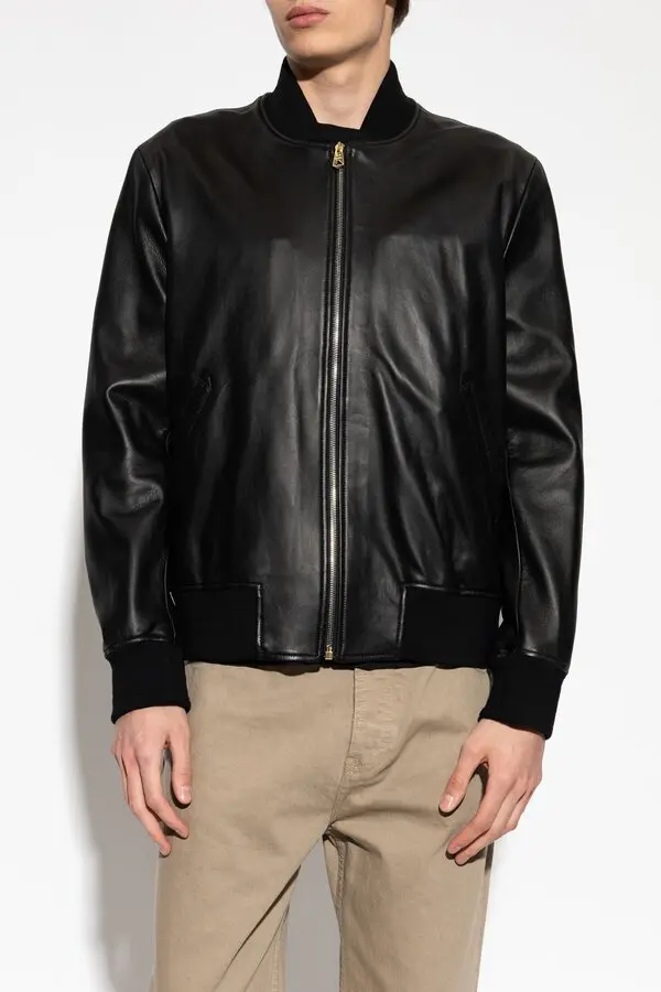 Paul Smith Leather Bomber Jacket