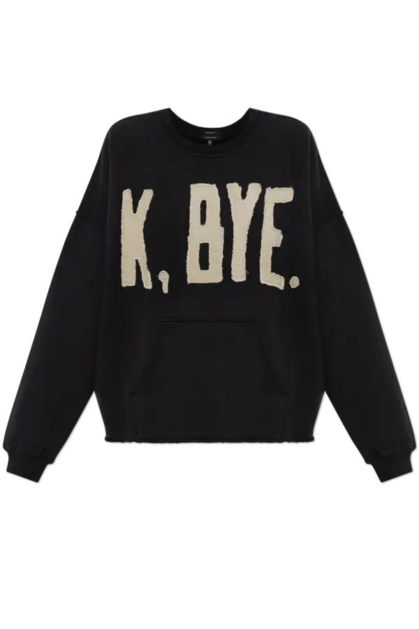 R13 Oversize' Sweatshirt With A 'vintage' Effect