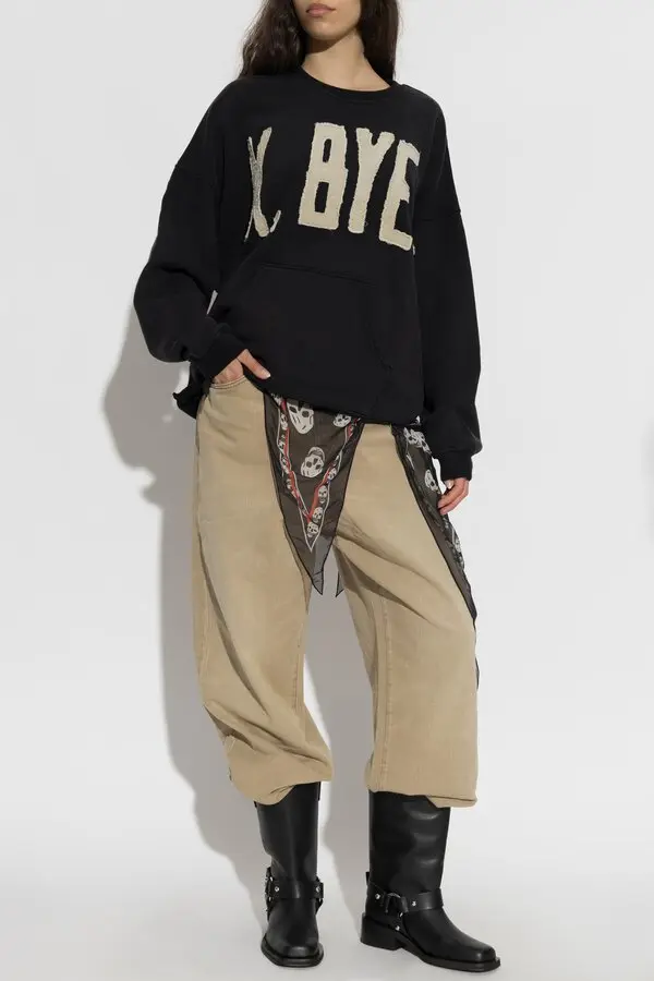 R13 Oversize' Sweatshirt With A 'vintage' Effect