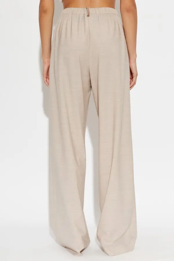 Fabiana Filippi Wool Trousers With Straight-leg Cut