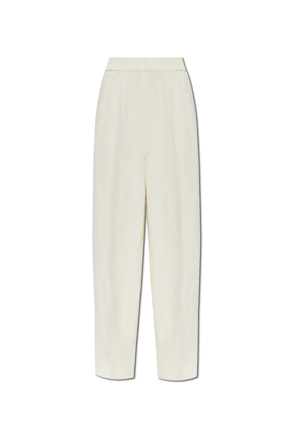 Fabiana Filippi Creased Wide-leg Trousers - Cream