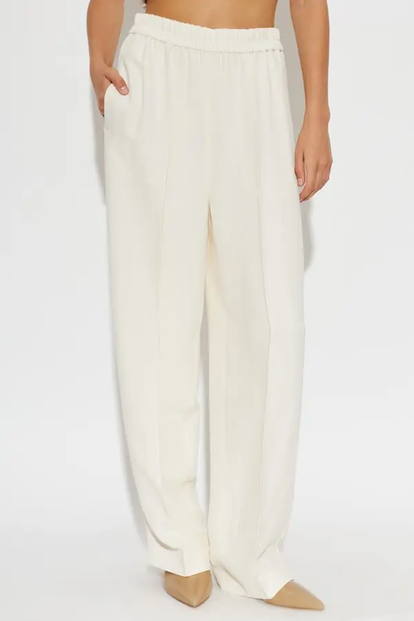 Fabiana Filippi Creased Wide-leg Trousers
