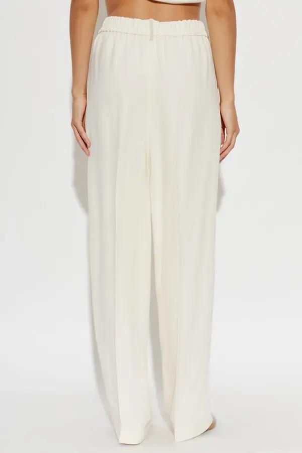 Fabiana Filippi Creased Wide-leg Trousers
