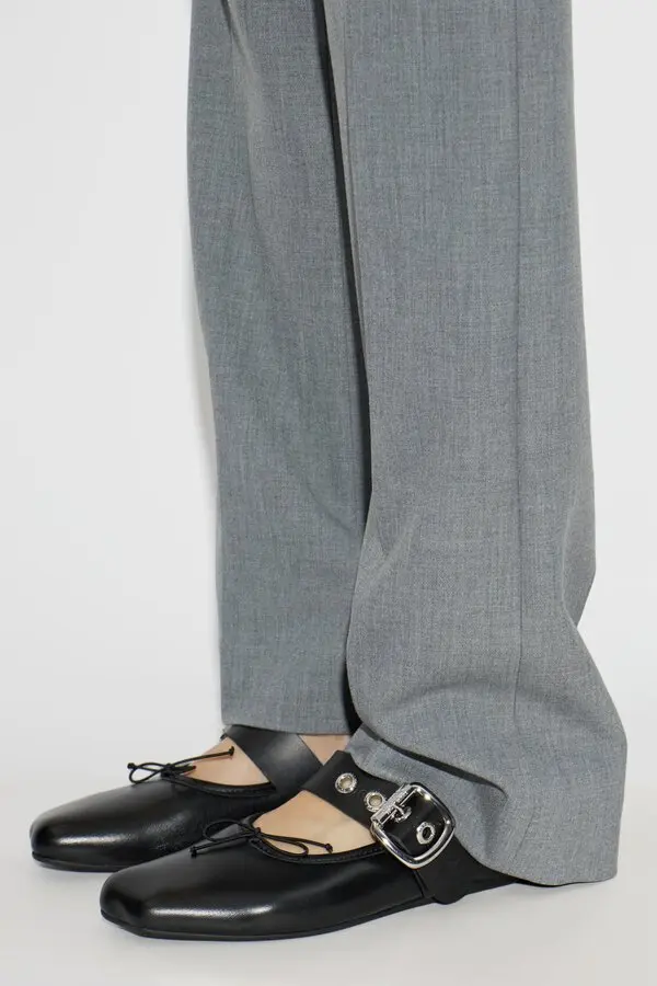 VIVIENNE WESTWOOD Alice' Leather Ballerina Flats With Buckle Detail