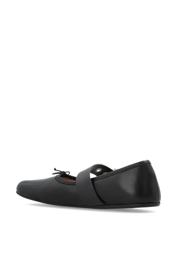 VIVIENNE WESTWOOD Alice' Leather Ballerina Flats With Buckle Detail