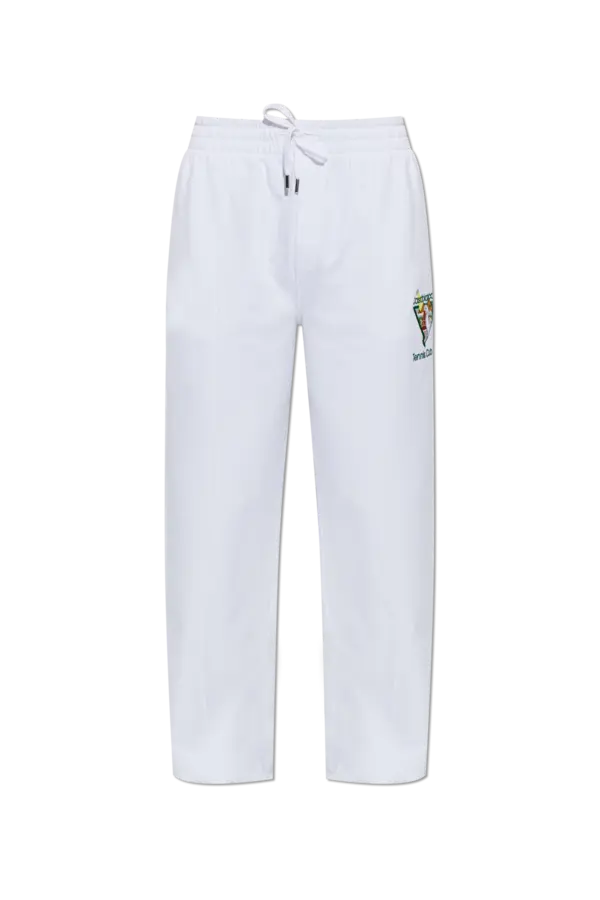 Casablanca Straight-leg Sweatpants - White