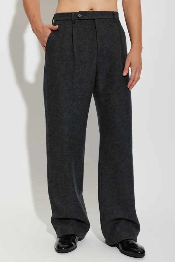JIL SANDER Wool Trousers With Pleats
