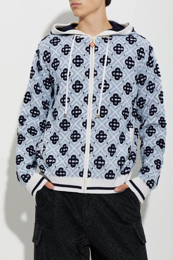 Casablanca Wool Cardigan With Hood