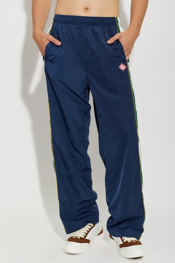 Casablanca Trousers With Logo Patch
