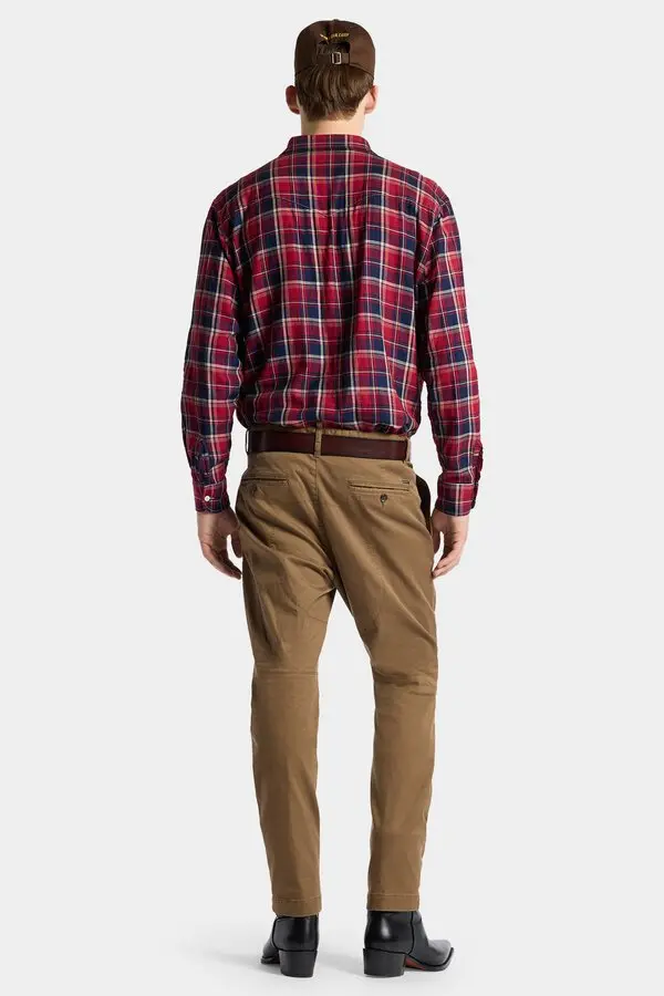 Dsquared2 Stretch Cotton Barrel-leg Chino Trousers