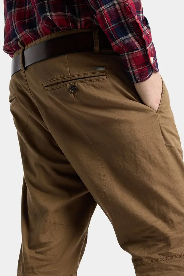 Dsquared2 Stretch Cotton Barrel-leg Chino Trousers