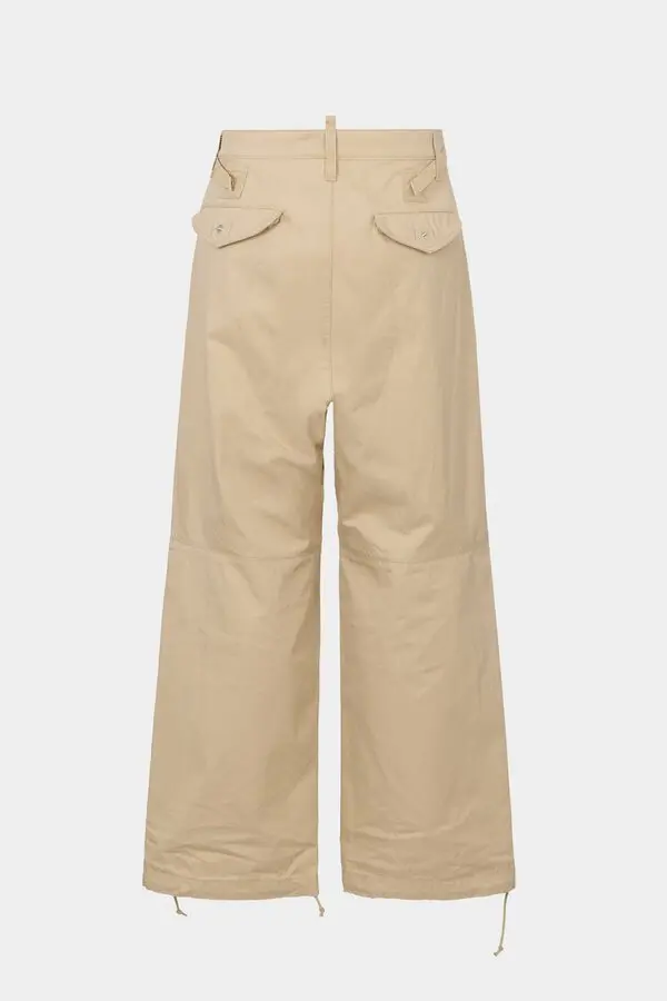 Dsquared2 Utility Cotton Wide Leg Trousers