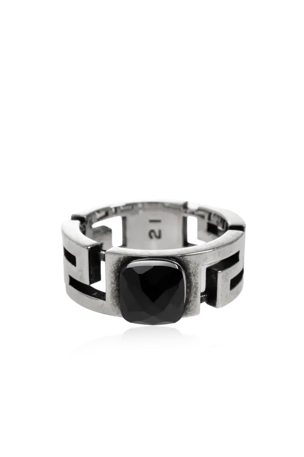 Versace Ring With Stone - Silver