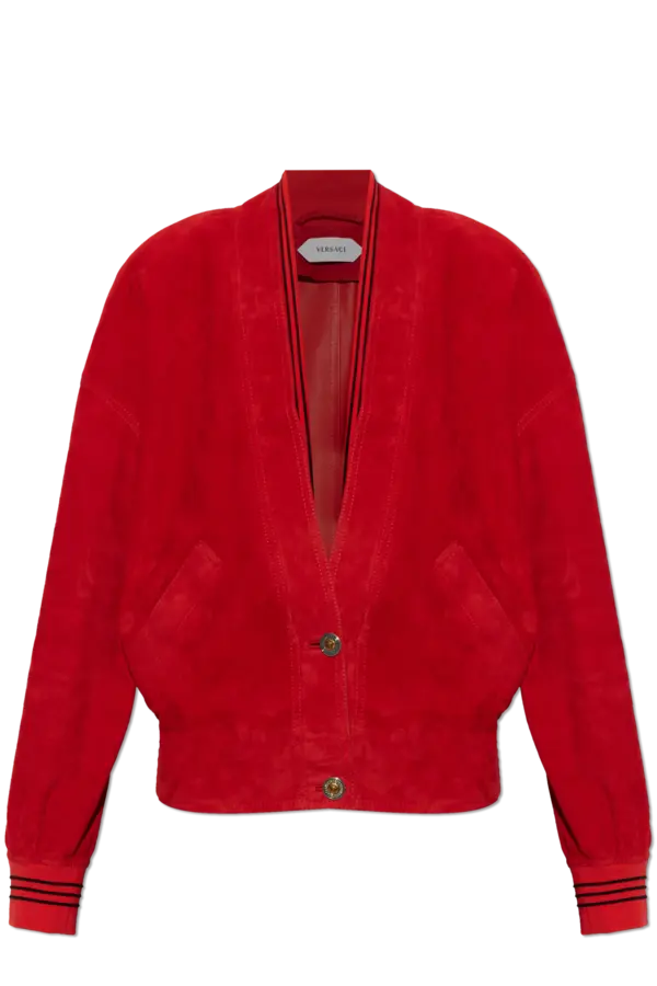 Versace Suede Jacket - Red