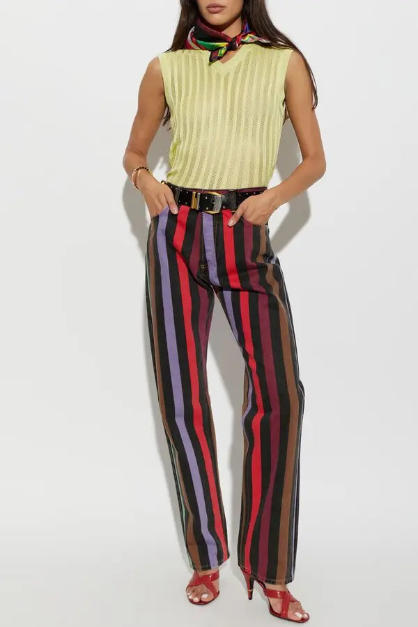 Versace Jeans With Striped Pattern