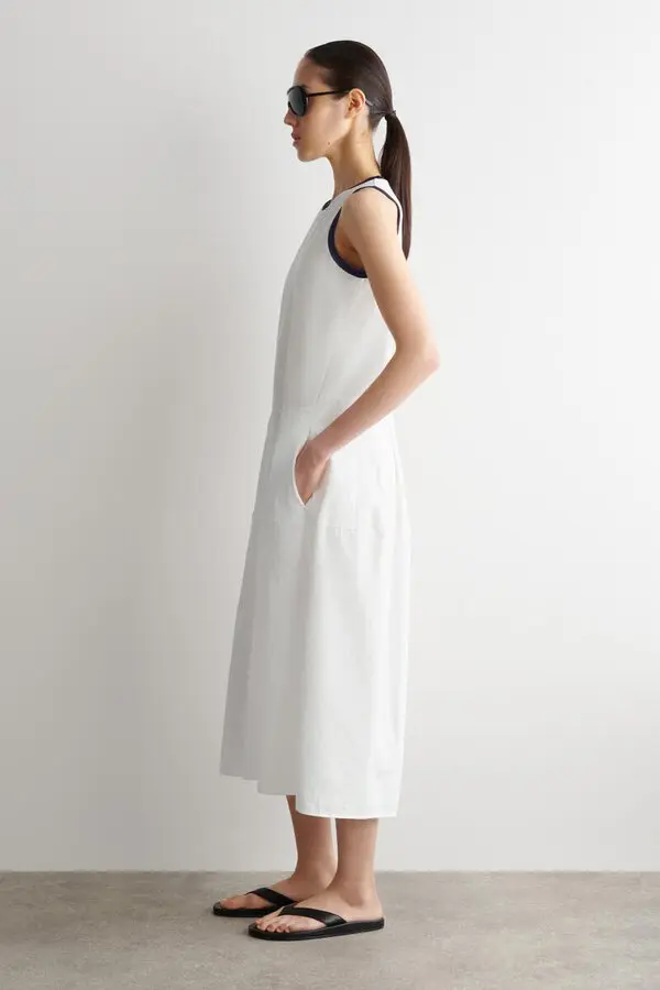 Cos Paneled Sleeveless Midi Dress