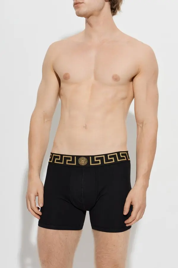 Versace Cotton Boxers With Logo