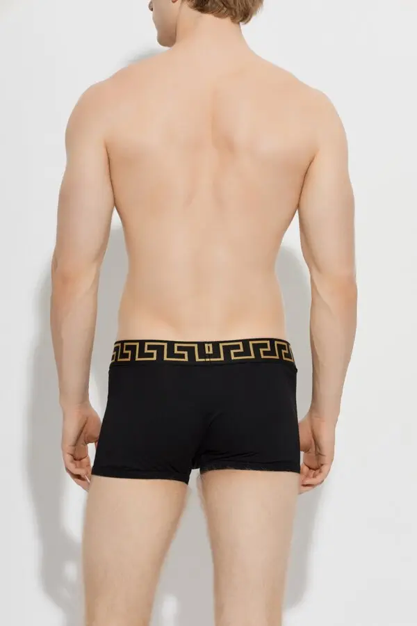 Versace 3-pack Of Cotton Boxer Briefs