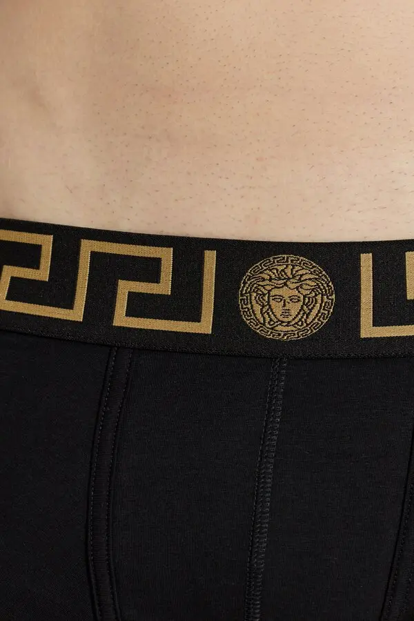 Versace 3-pack Of Cotton Boxer Briefs